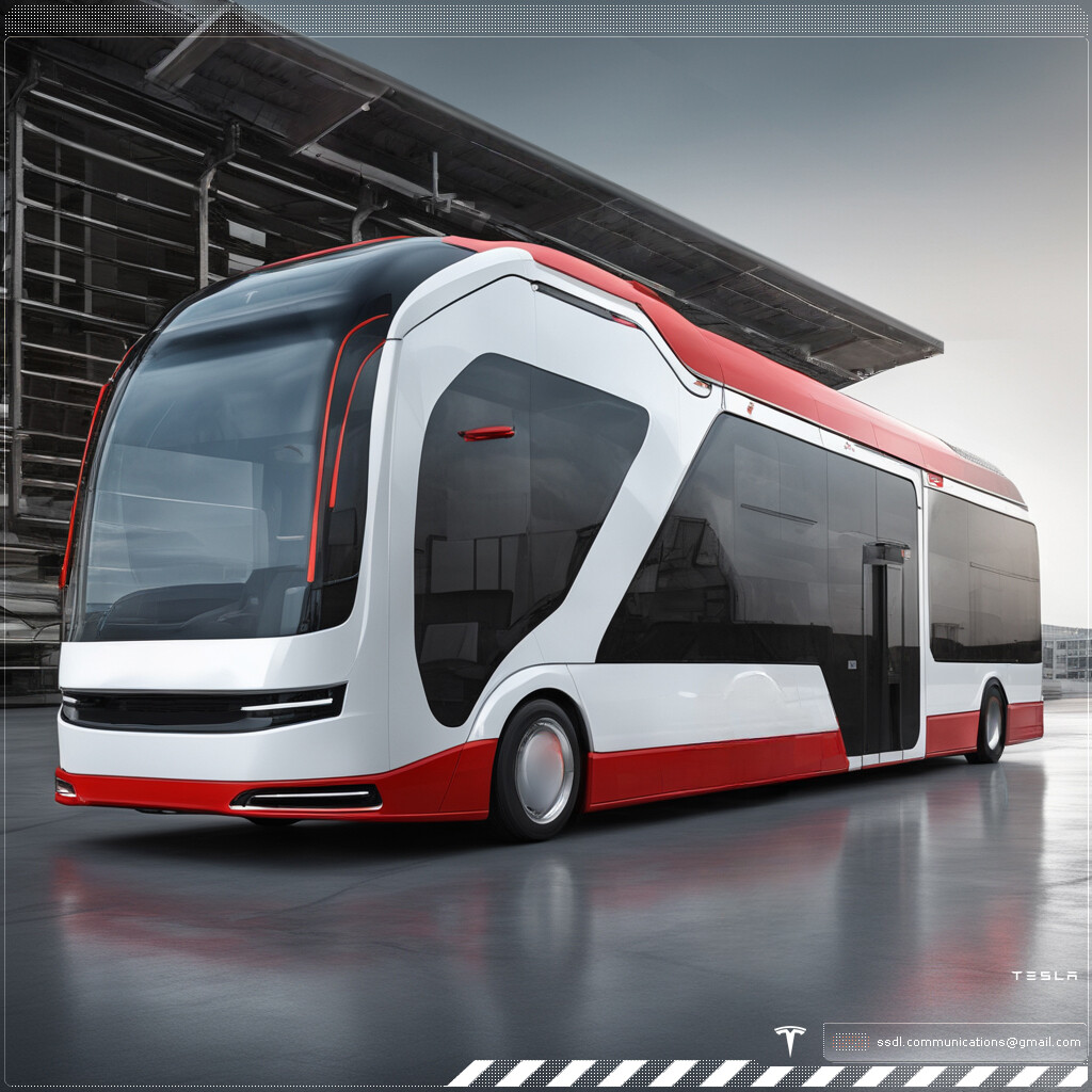 ArtStation - Tesla Airport Bus concept
