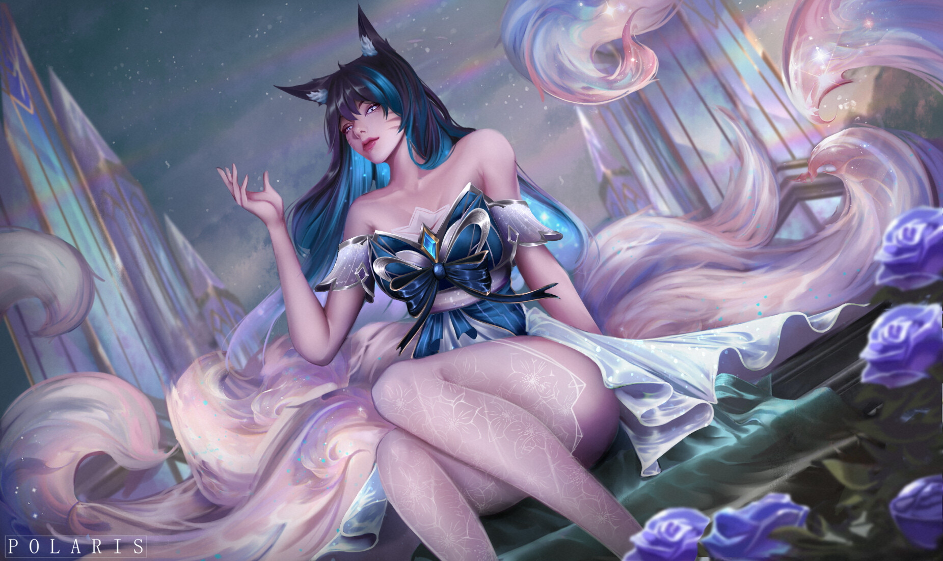 ArtStation - Crystal Rose Ahri