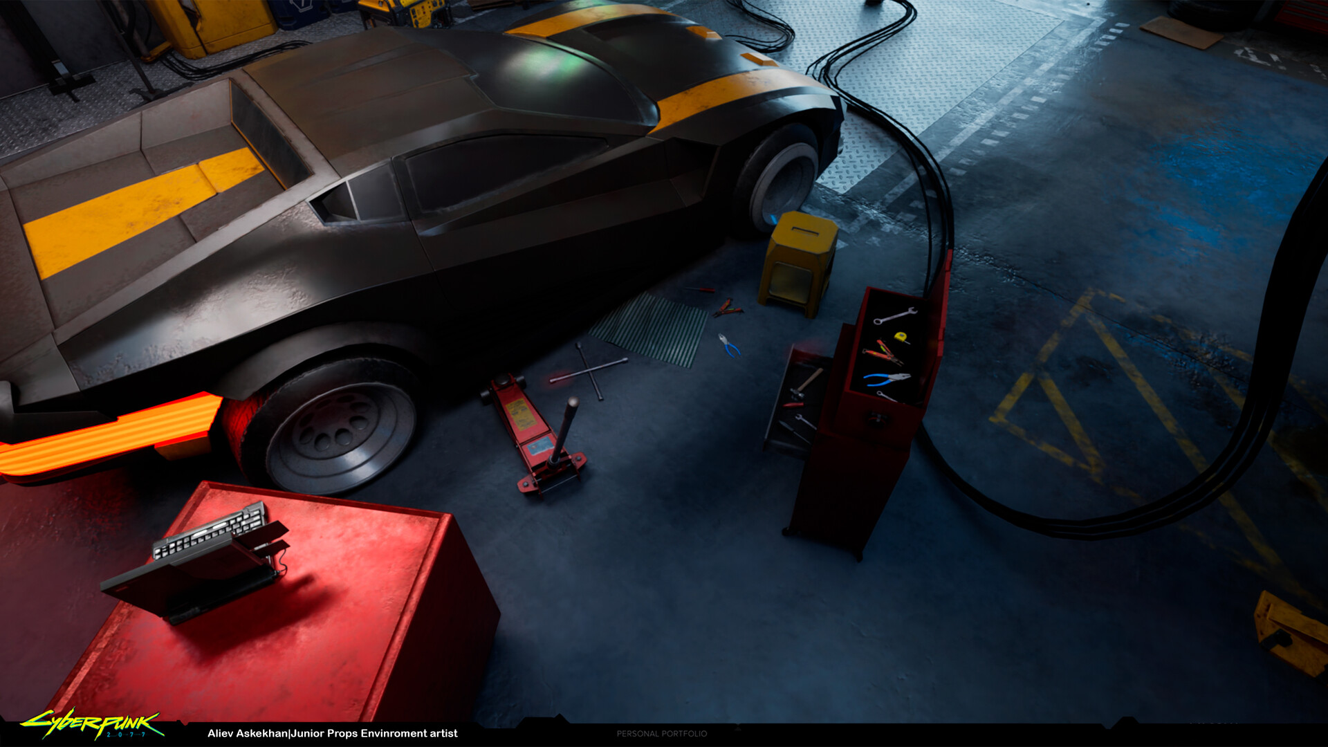 AskerZBrush3d - Cyberpunk 2077 - Thorton Galena "Rattler" Fan remake