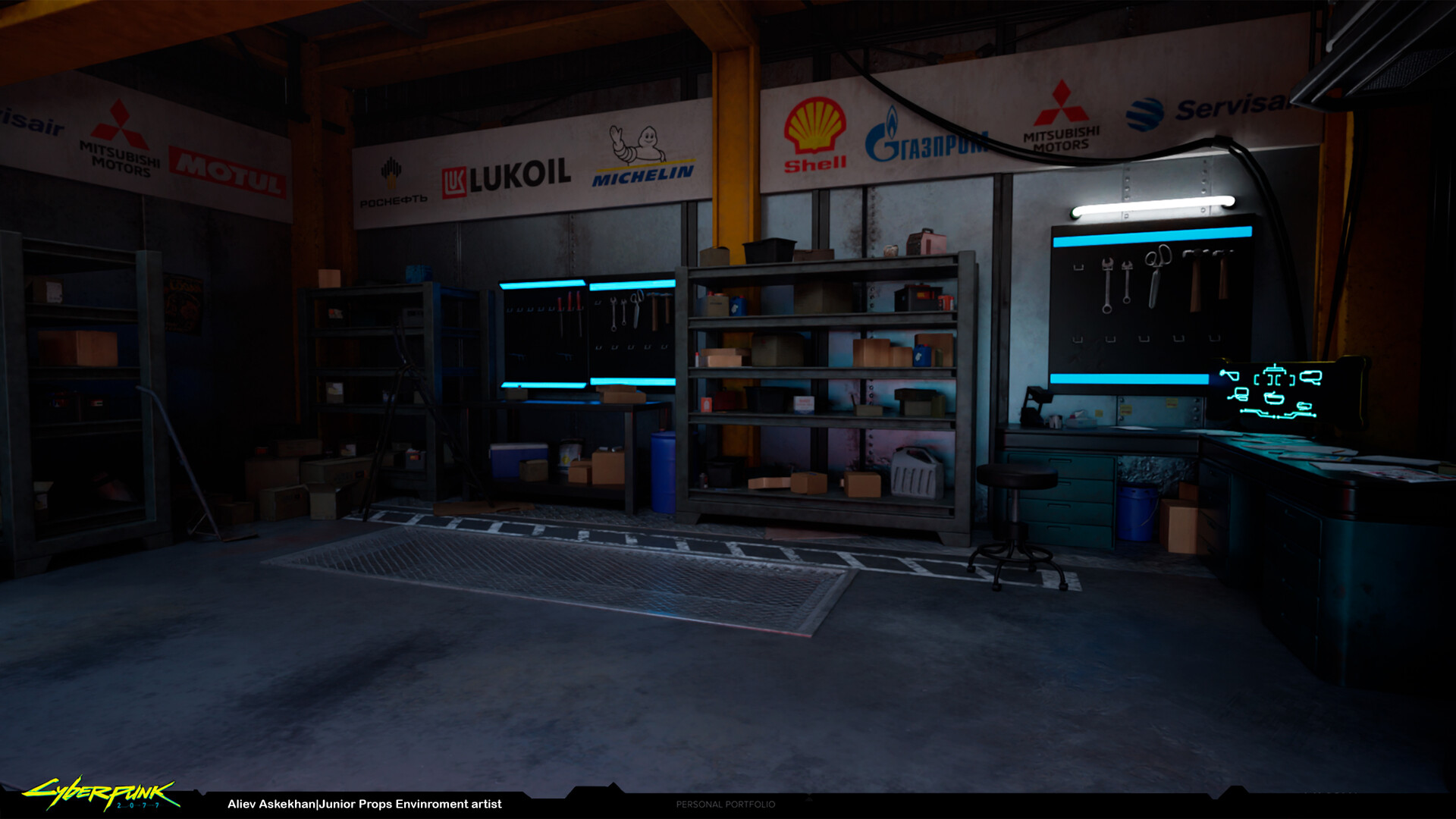 AskerZBrush3d - Cyberpunk 2077 - Thorton Galena "Rattler" Fan remake