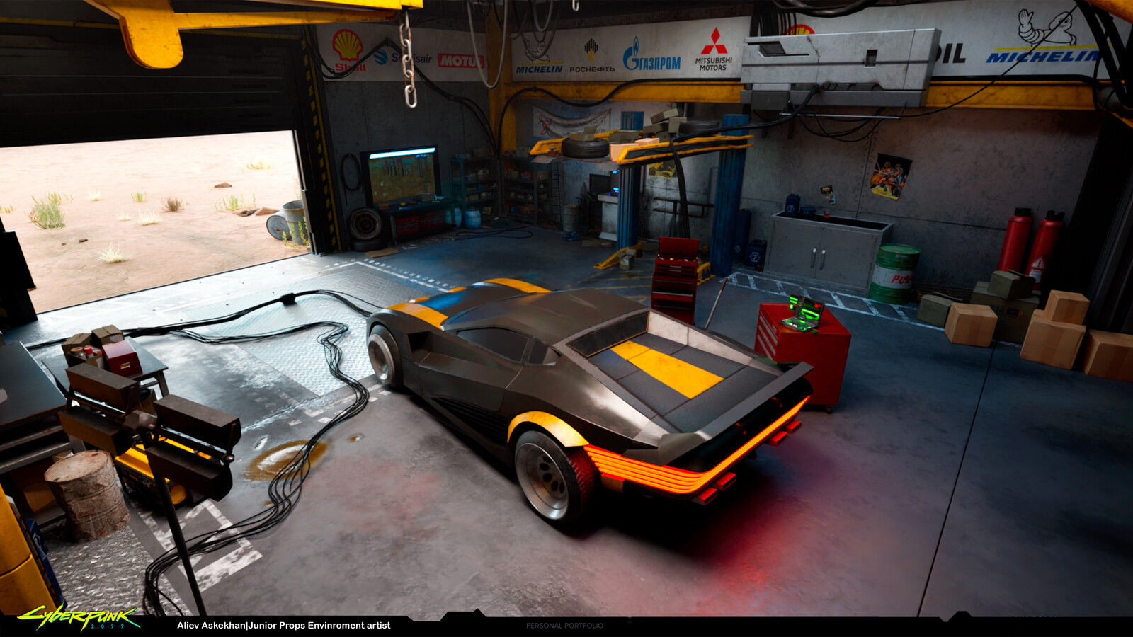 AskerZBrush3d - Cyberpunk 2077 - Thorton Galena "Rattler" Fan remake