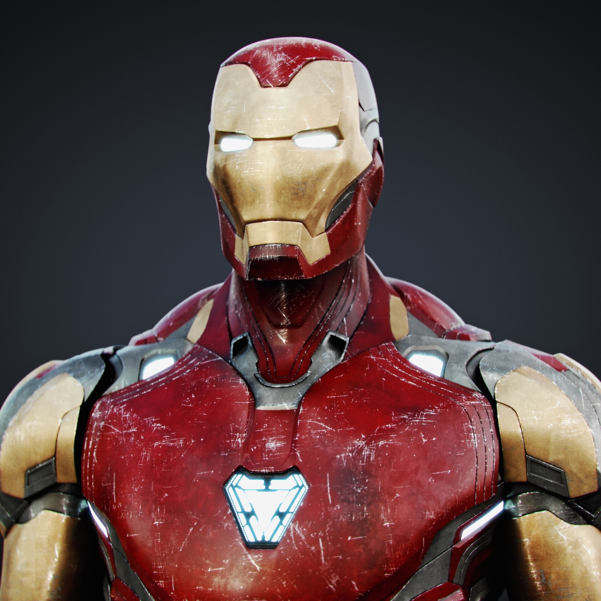 ArtStation - Iron Man - Procedural Shader