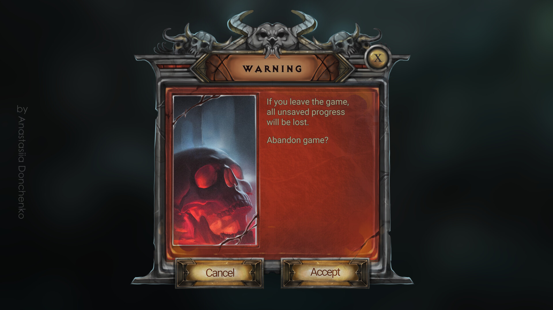 ArtStation - UI modal window - DIABLO III