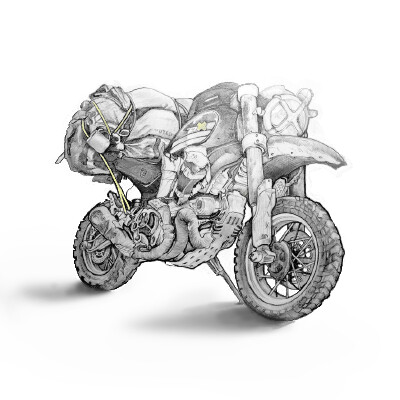 ArtStation - Desert Fox, Motorcycle design