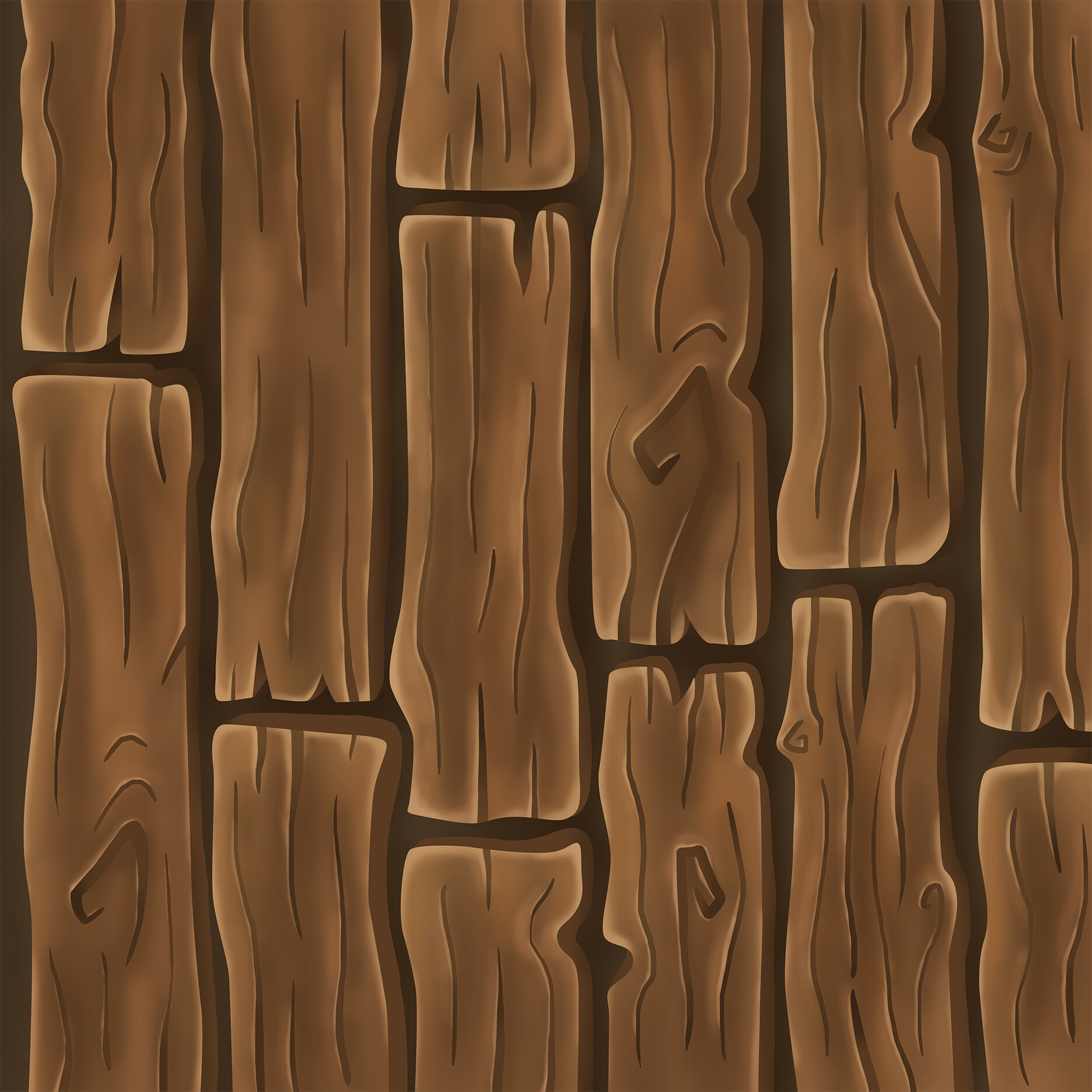 ArtStation - Stylized Wood Texture