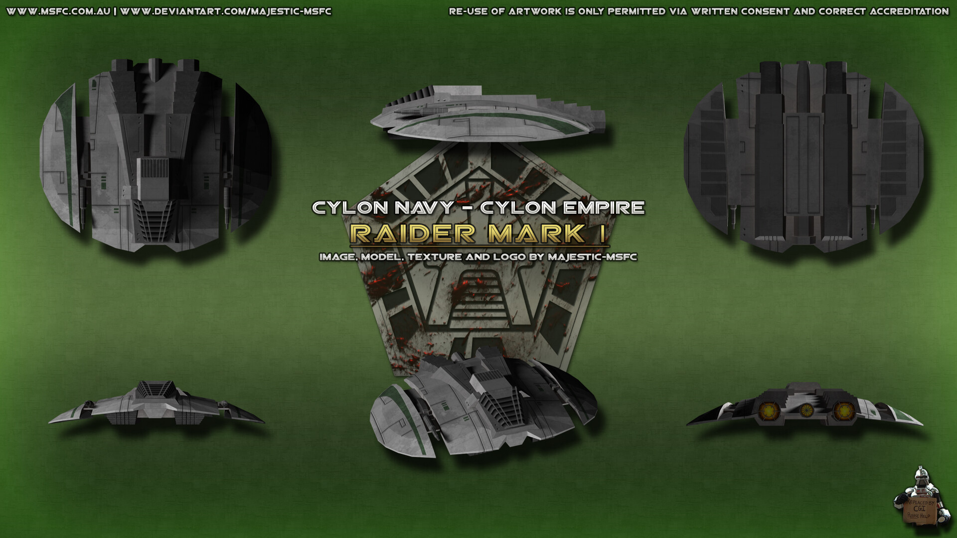 ArtStation - Cylon Raider Mk 1