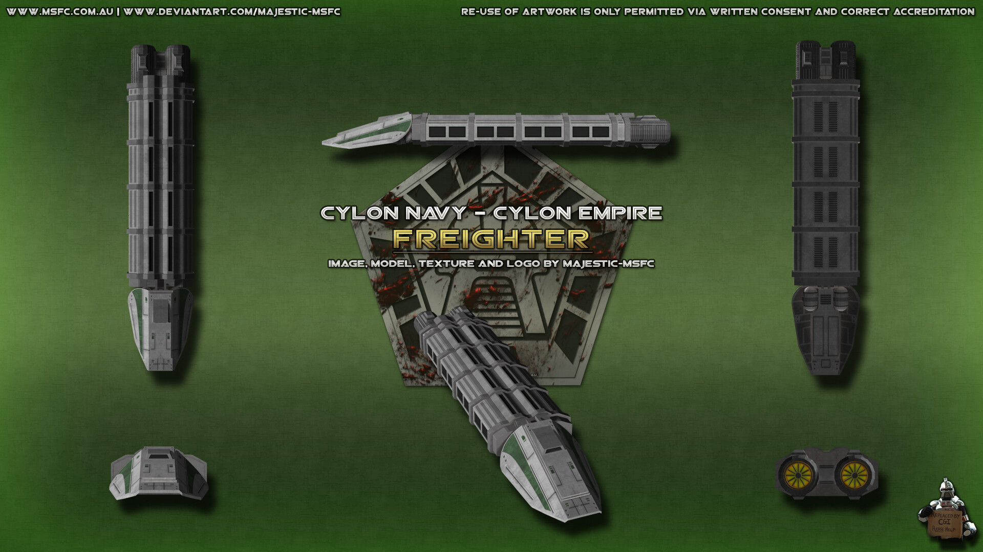 ArtStation - Cylon Freighter