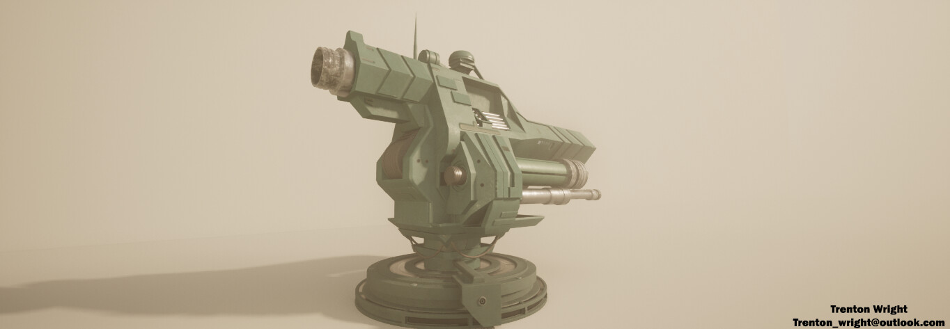 ArtStation - Scifi Turret Game Art