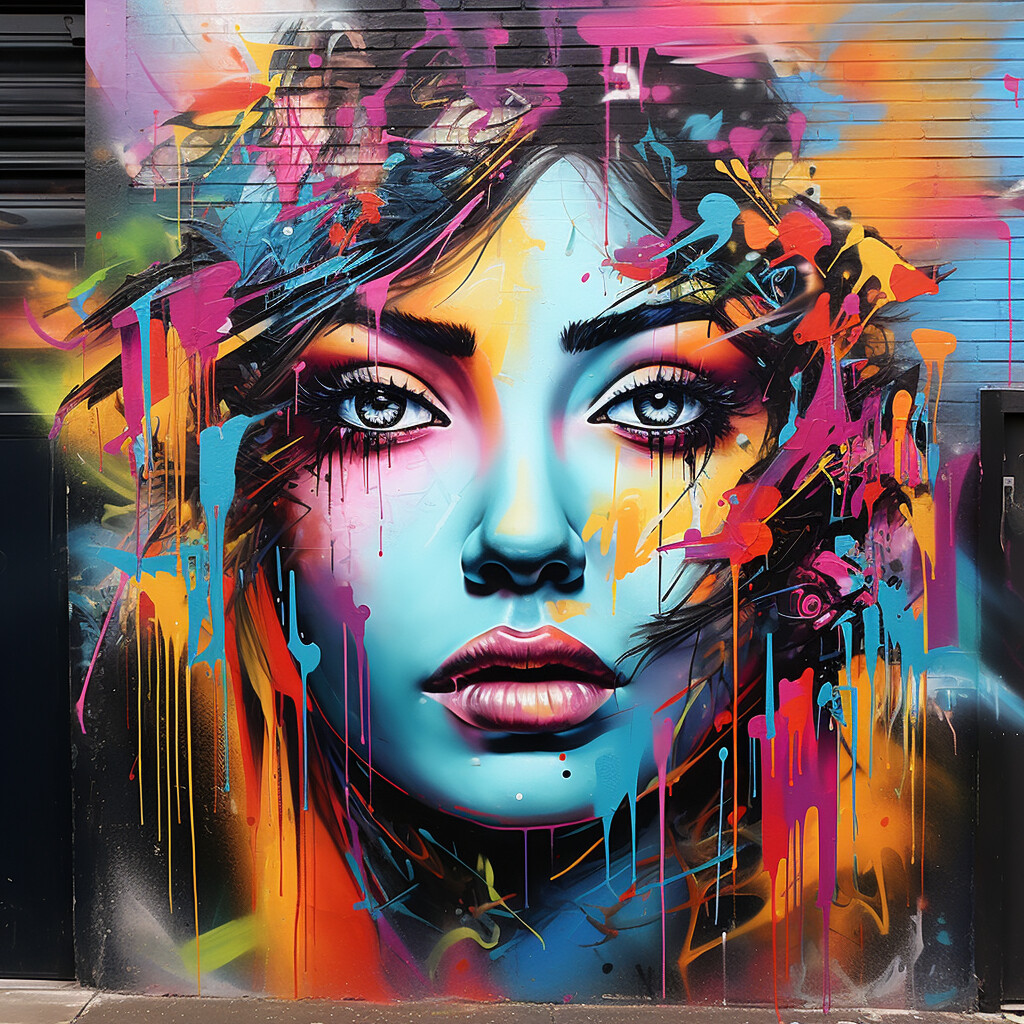 ArtStation - Urban Expressions: A Graffiti-Style Journey Through Faces ...