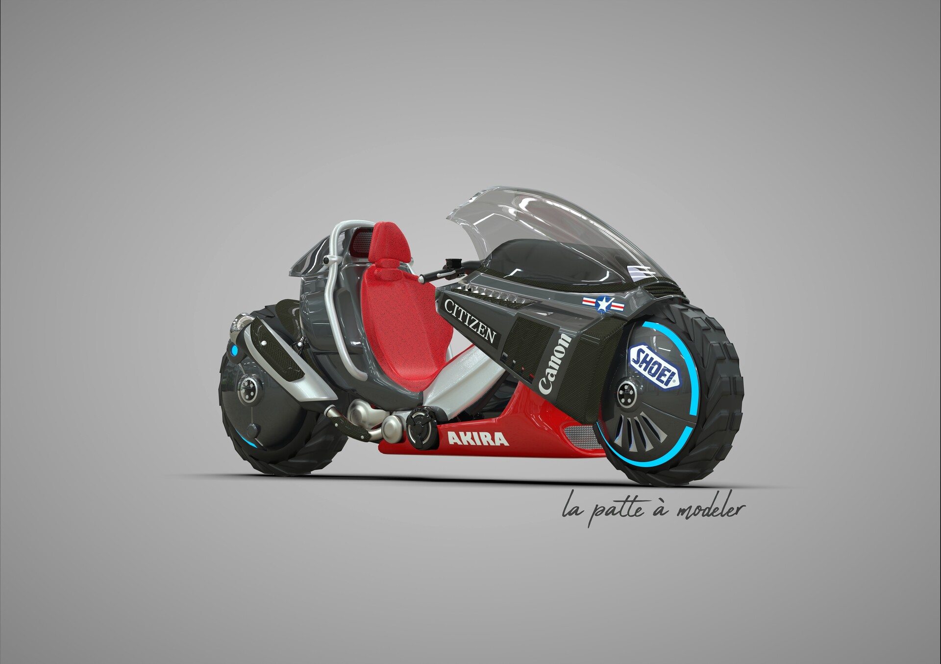 ArtStation - Kaneda's motorcycle (Akira)