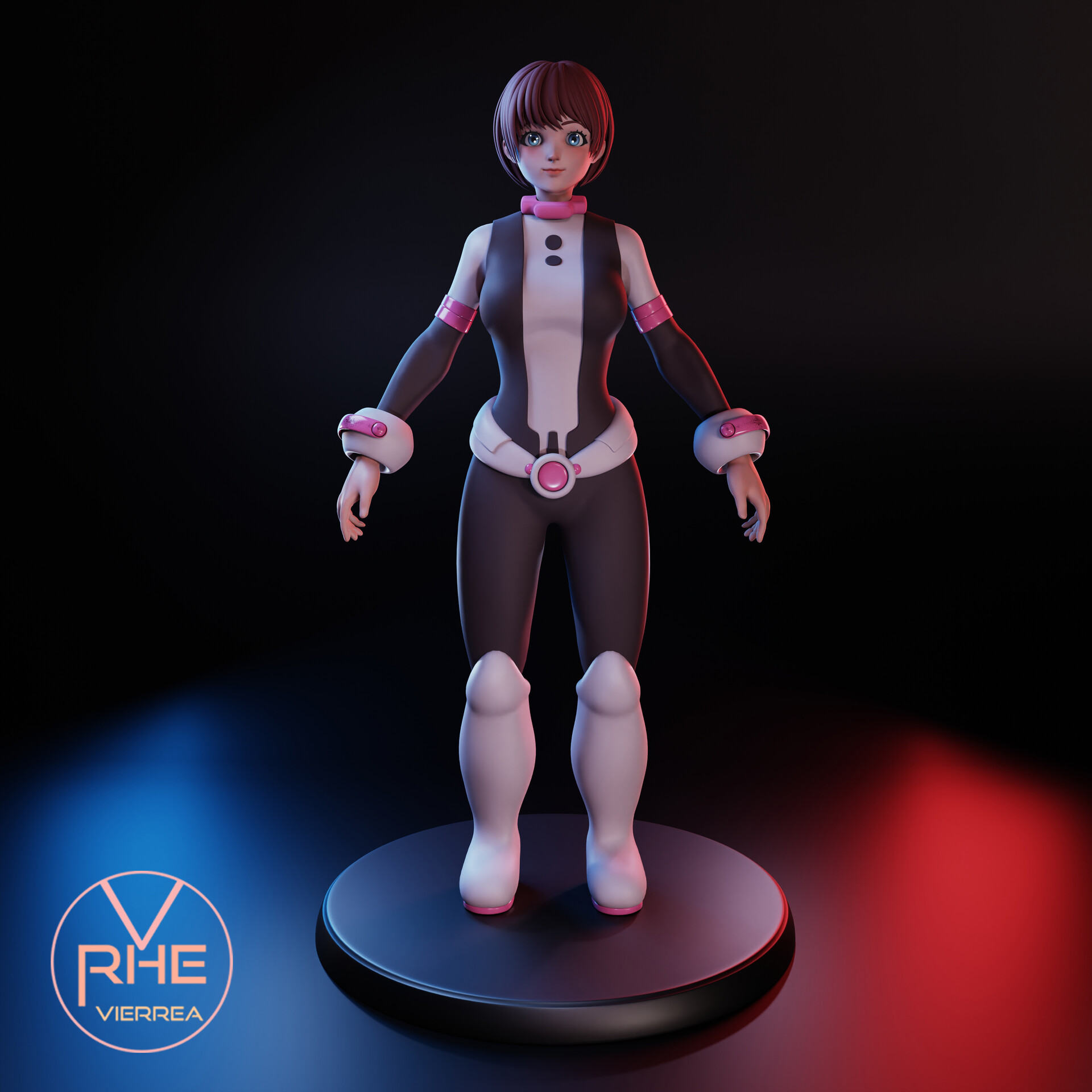 ArtStation - 3D Uravity Ochako Uraraka, My Hero Academia