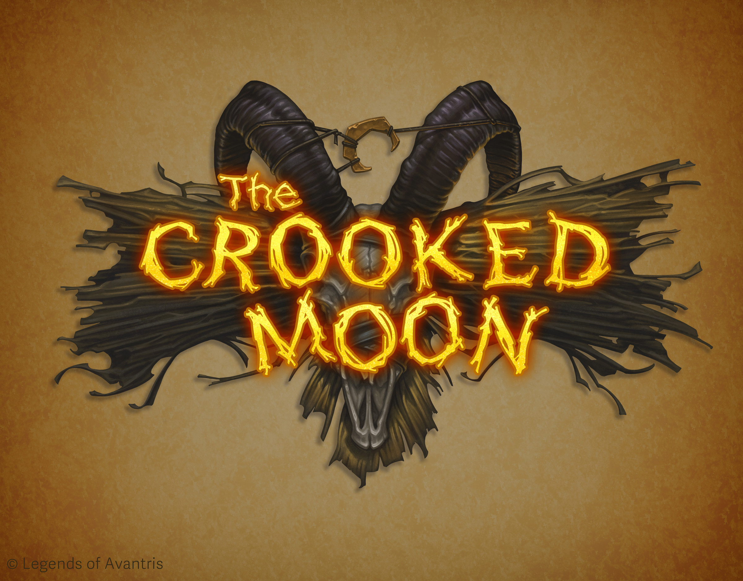 Ben Thompson - Legends of Avantris - "The Crooked Moon" Logo