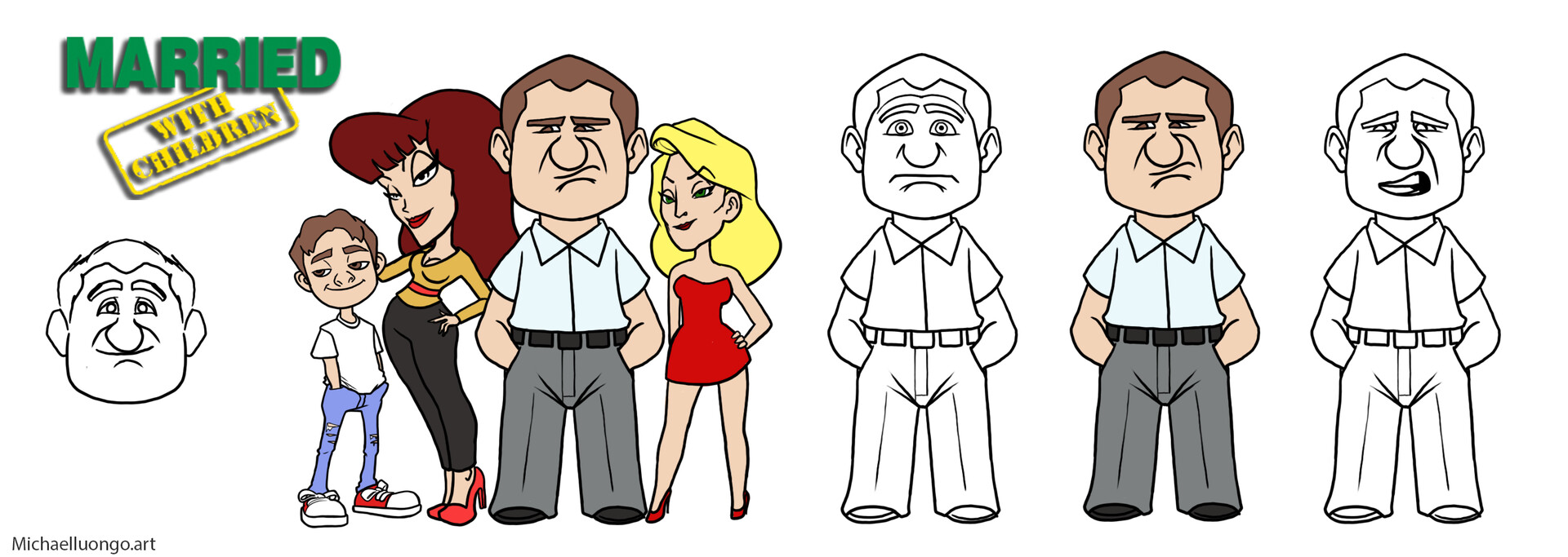 ArtStation - Married with Children - Animated series Character Design