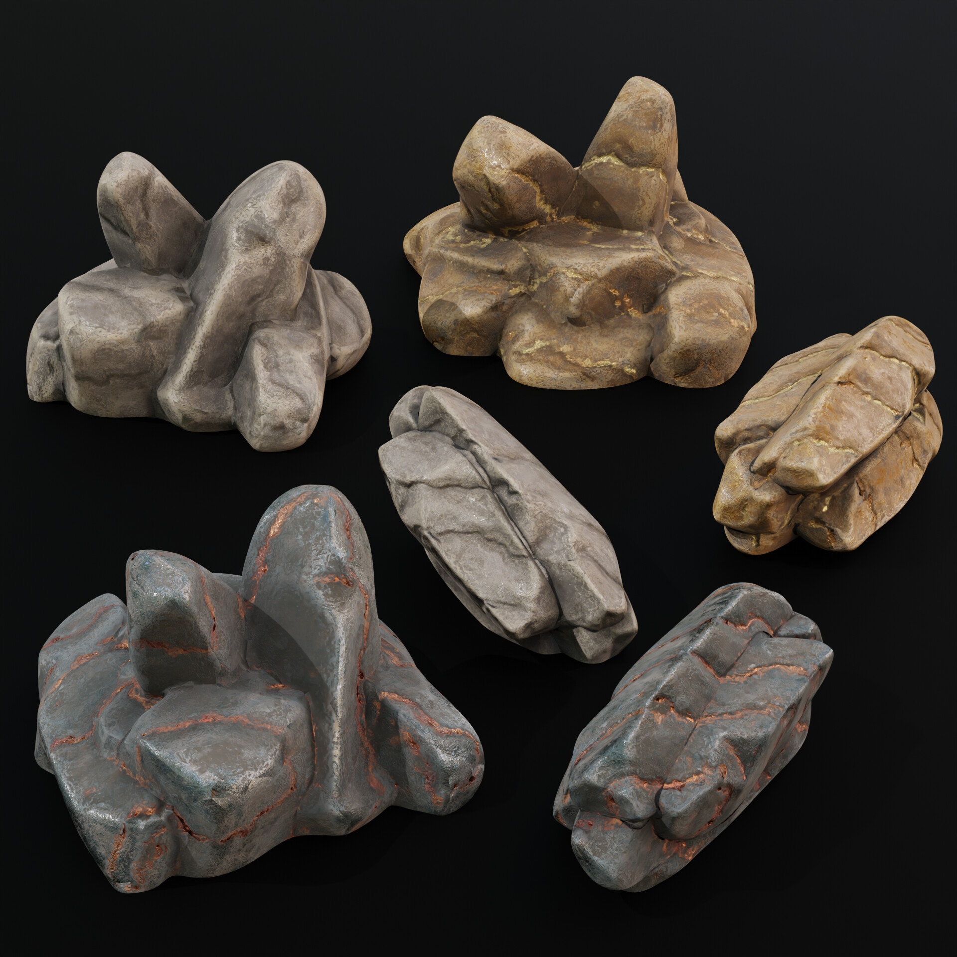 ArtStation - Simple ores pack