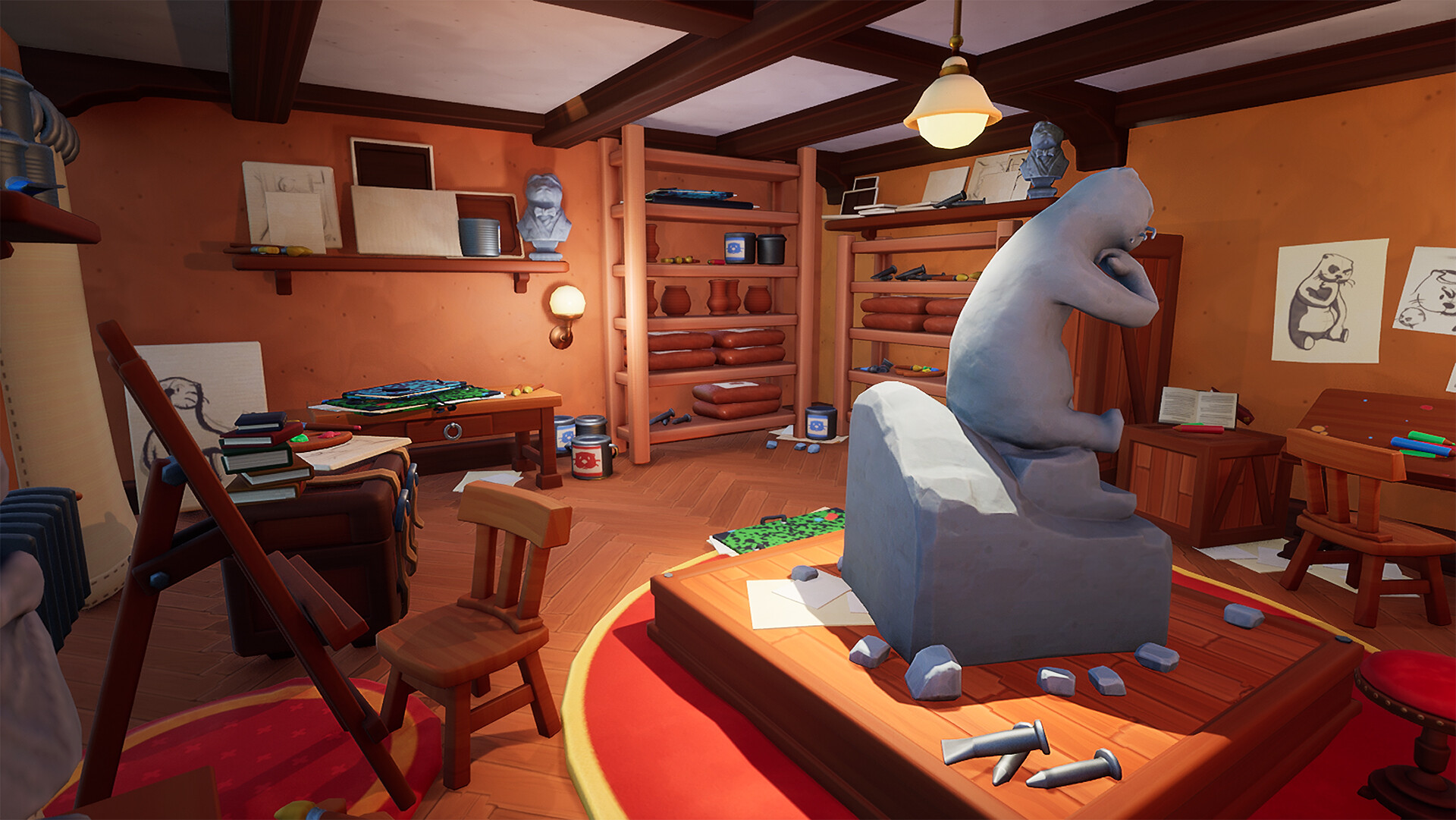 Solenn Ripoteau - Lootters (Game project WIP environments)