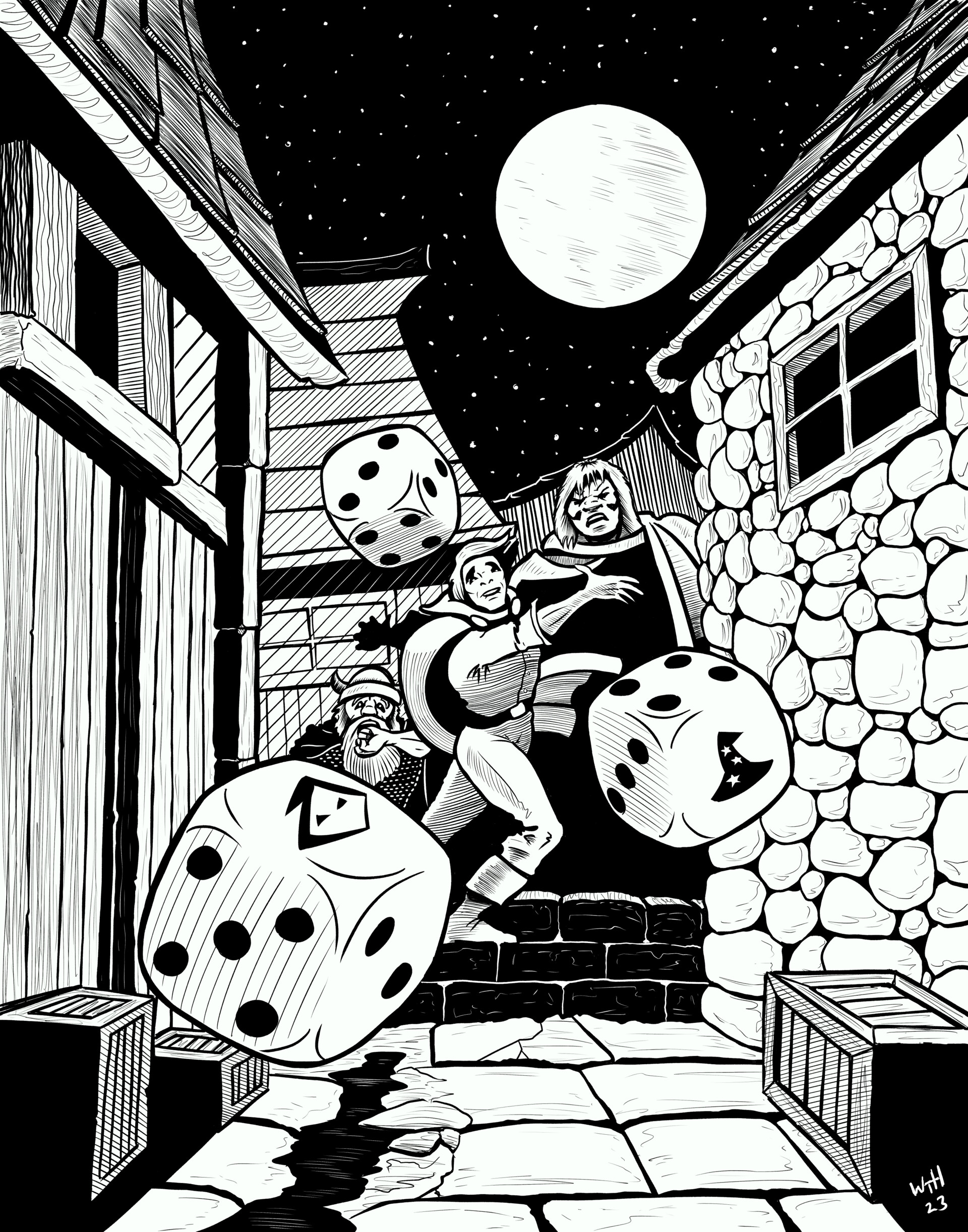 ArtStation - Shadowdark Inktober Luck