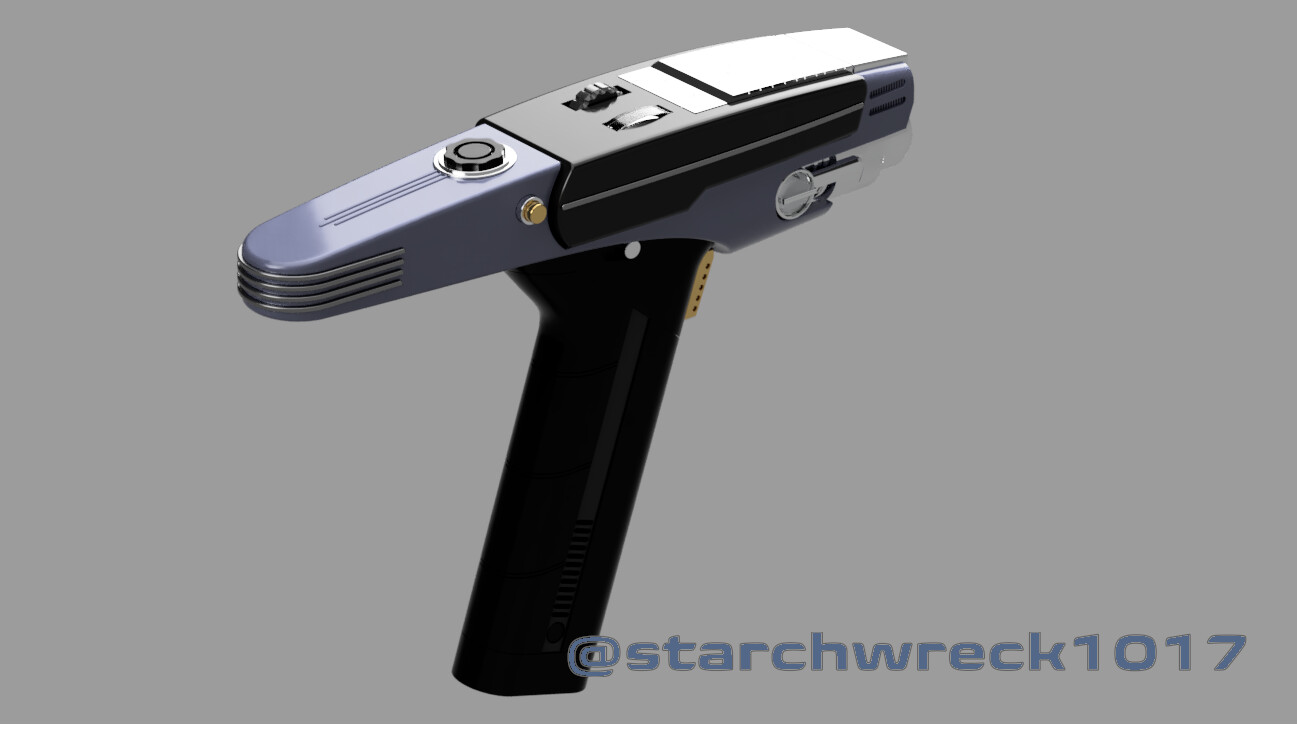 Ian Kisluk - Strange New Worlds Concept Phaser by Ray Lai