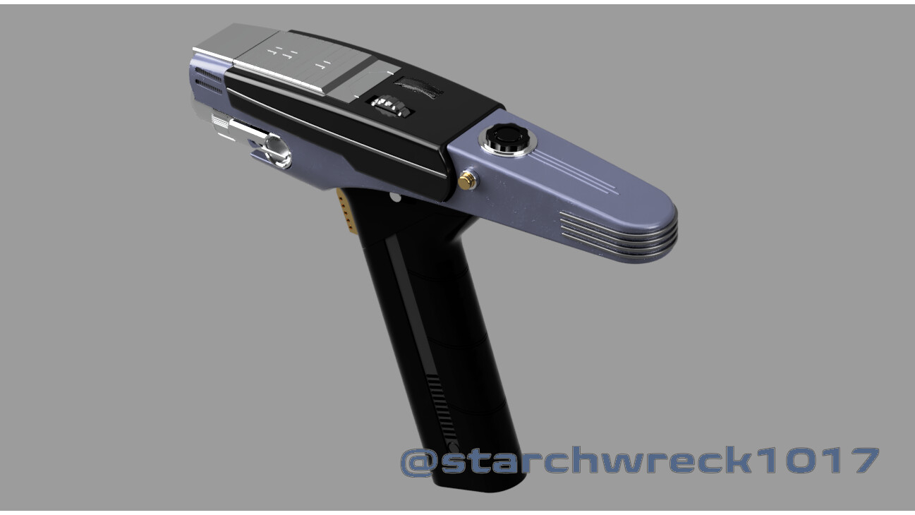 Ian Kisluk - Strange New Worlds Concept Phaser by Ray Lai