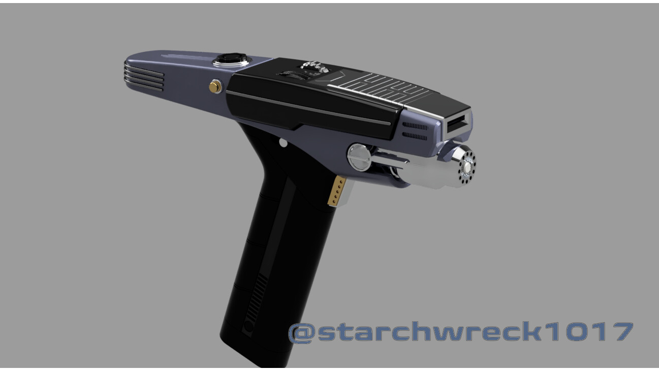 Ian Kisluk - Strange New Worlds Concept Phaser by Ray Lai