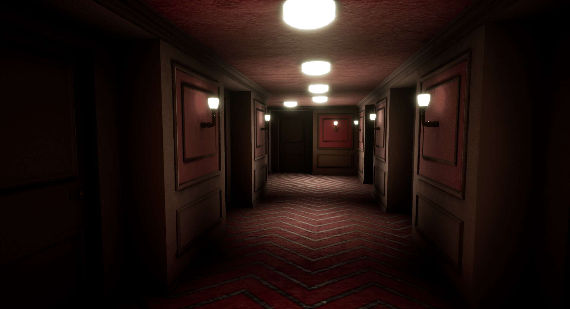 ArtStation - Hotel Hallway