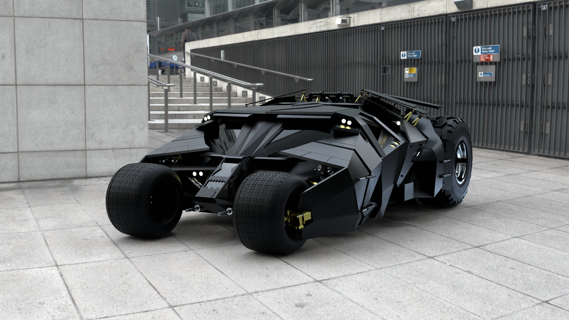 ArtStation - Batmobile 3D Model- The Dark Knight