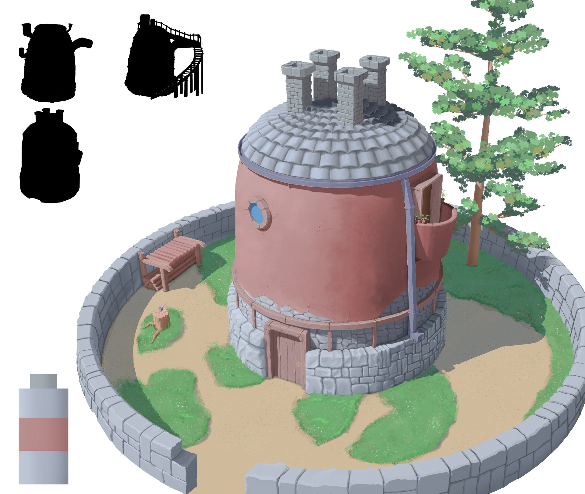 ArtStation - Simple House Concept Art