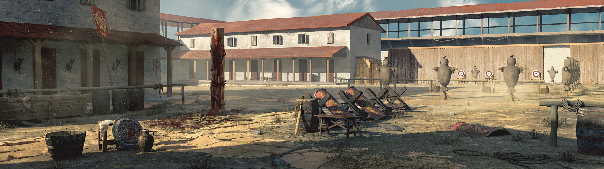 ArtStation - Roman training grounds