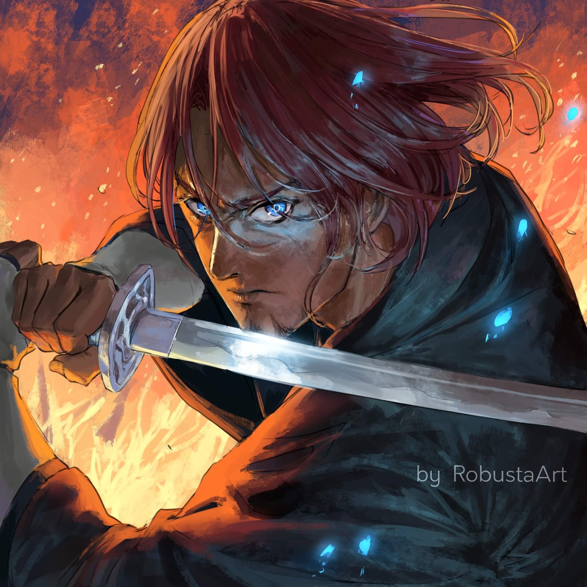 ArtStation - Blue eyed samurai