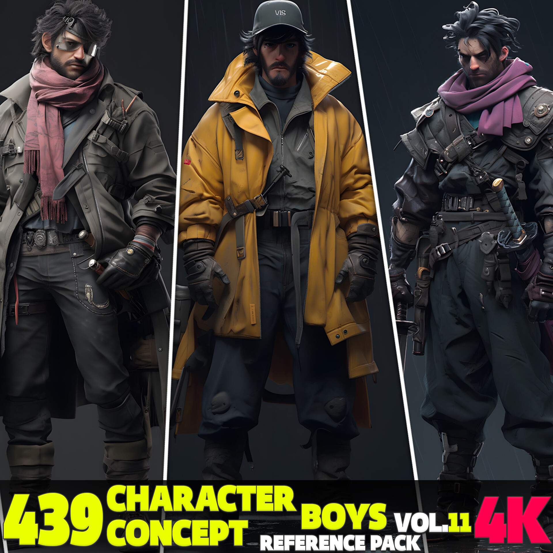 ArtStation - 439 4K Character-Concept Reference Pack Vol.11