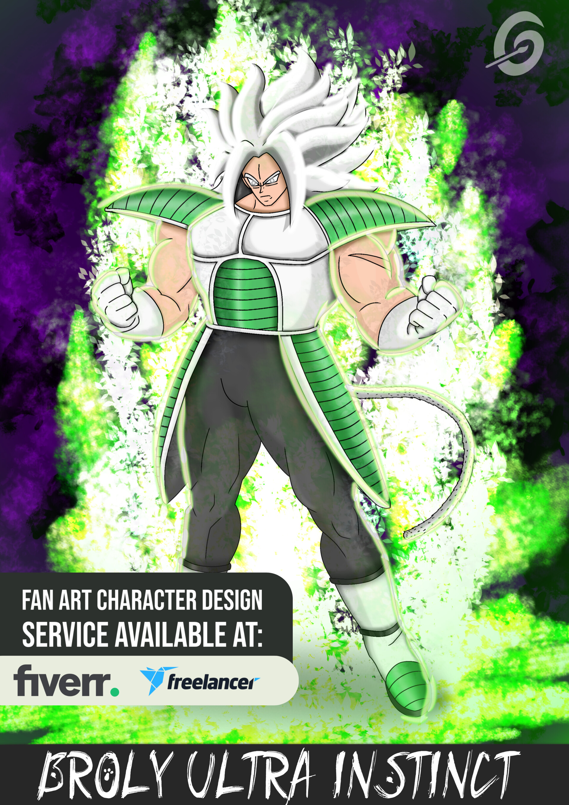 ArtStation - Broly Ultra Instintc - Fan Art