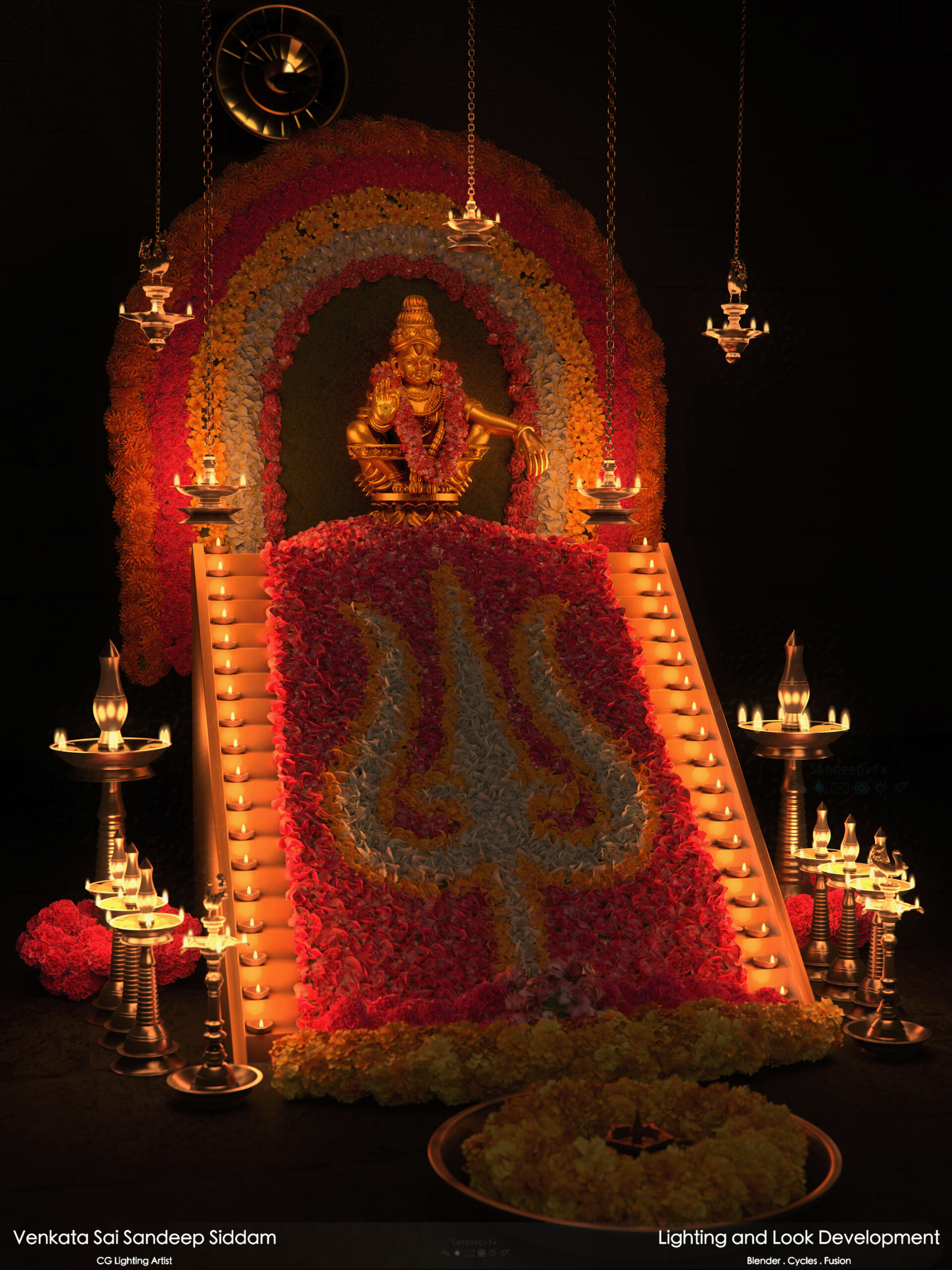 ArtStation - Lord Swami Ayyappan Lighting and Look Development