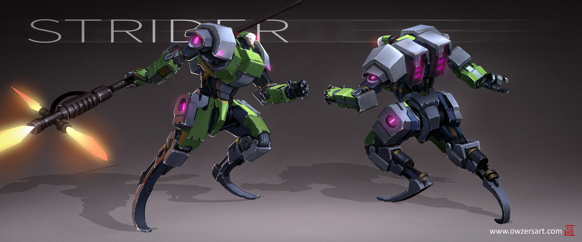 ArtStation - Mecha Kaiju Hunters: Strider