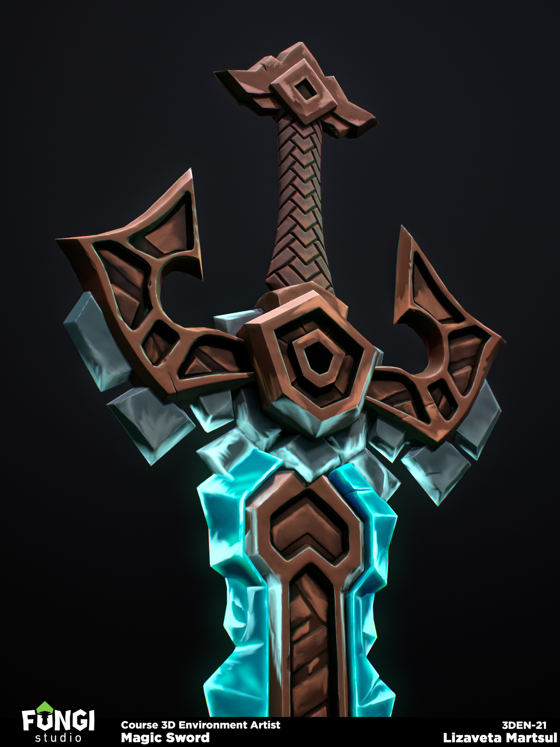 ArtStation - Stylized magic sword