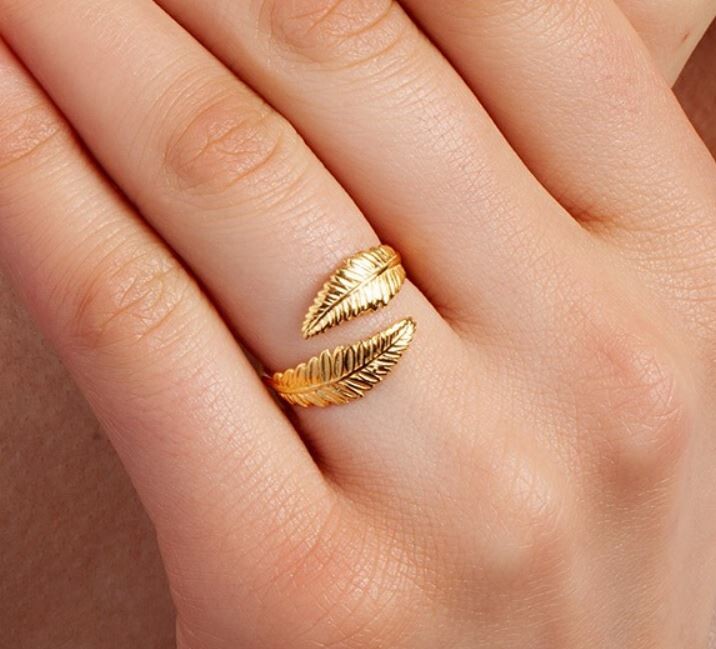 ArtStation - Fern leaves ring