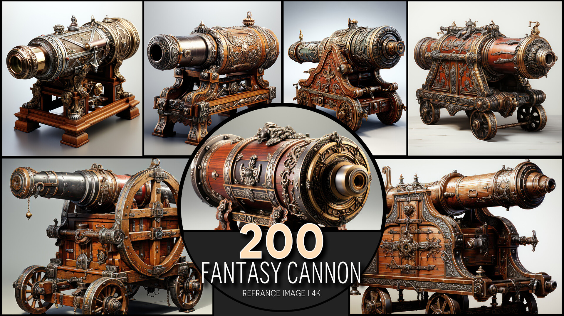 Pixel Ref - Fantasy Cannon 4K Reference/Concept Images