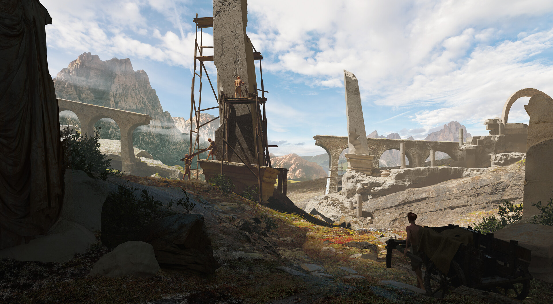 ArtStation - Mountainside Ruins
