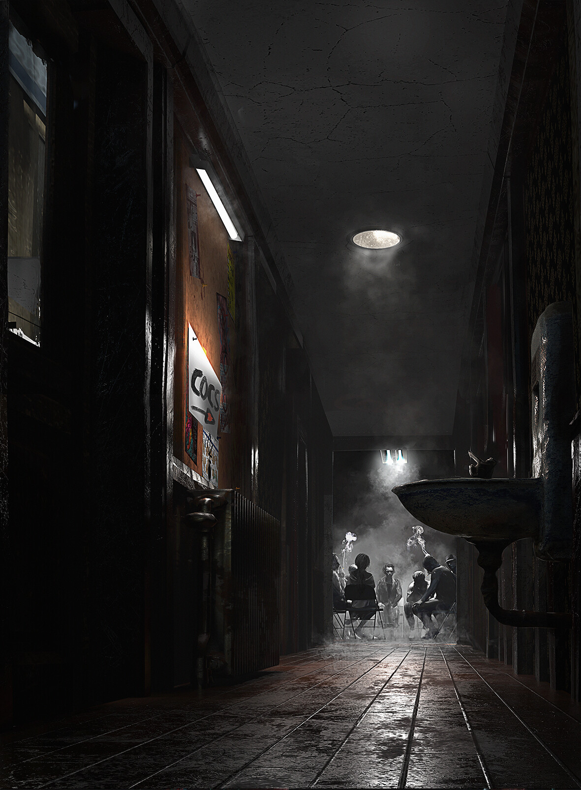 ArtStation - Horror Novella internal illustration