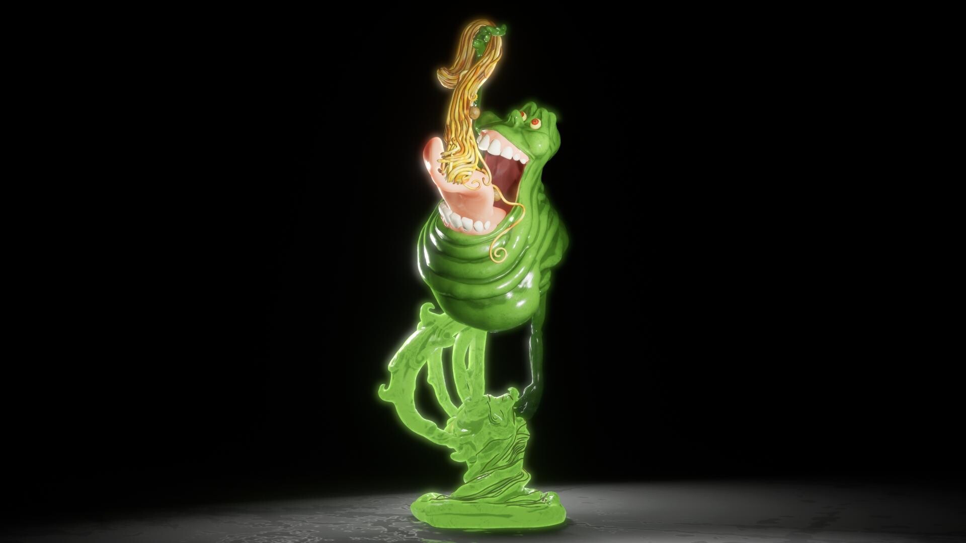 ArtStation - Slimer, the ghostbuster sweetheart