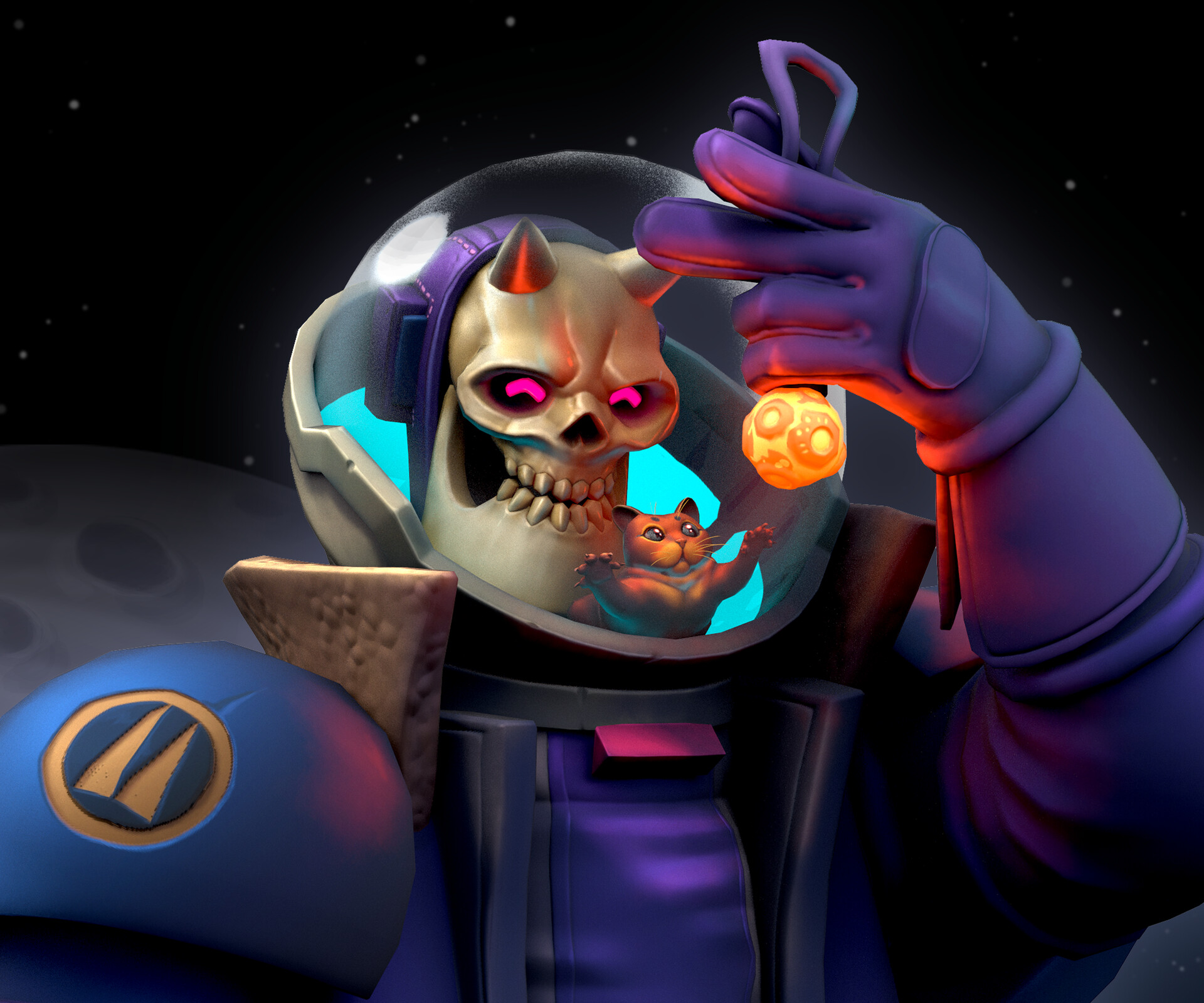 Mathéo Bertaud - Cosmo skeleton - fanart