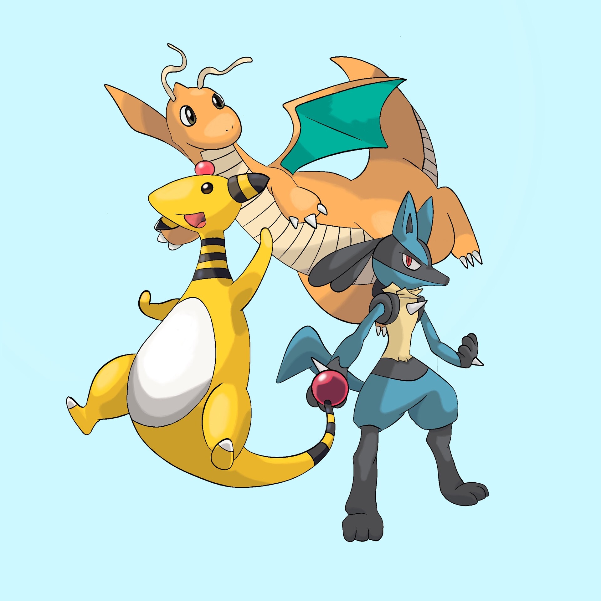 ArtStation - My three favourite Pokémon