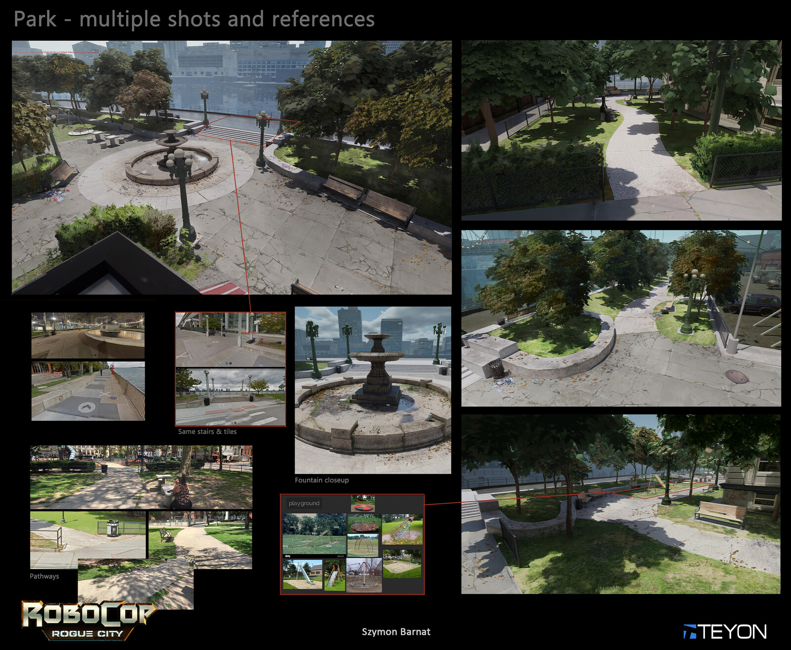 Szymon Barnat - Robocop: Rouge City - Old Detroit concept art