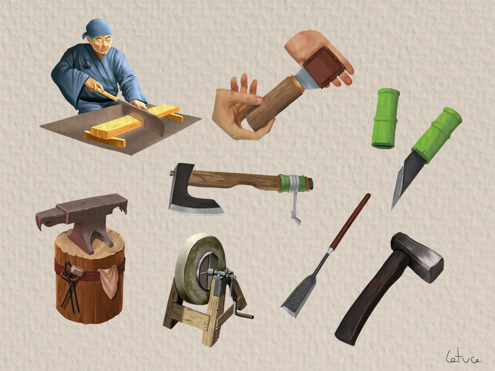 ArtStation - Common tools used by the Strong seed clan