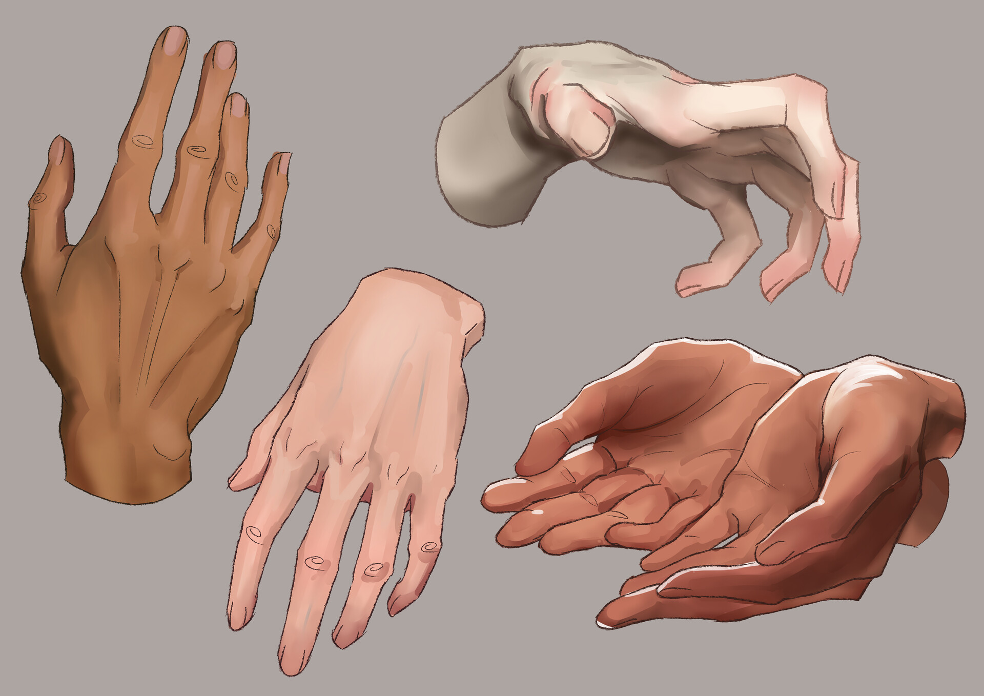 ArtStation - Hands & Arms studies
