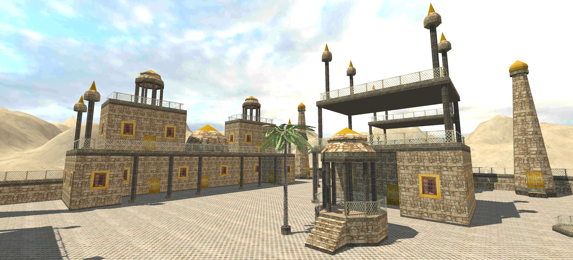 ArtStation - Golden house 3D environment