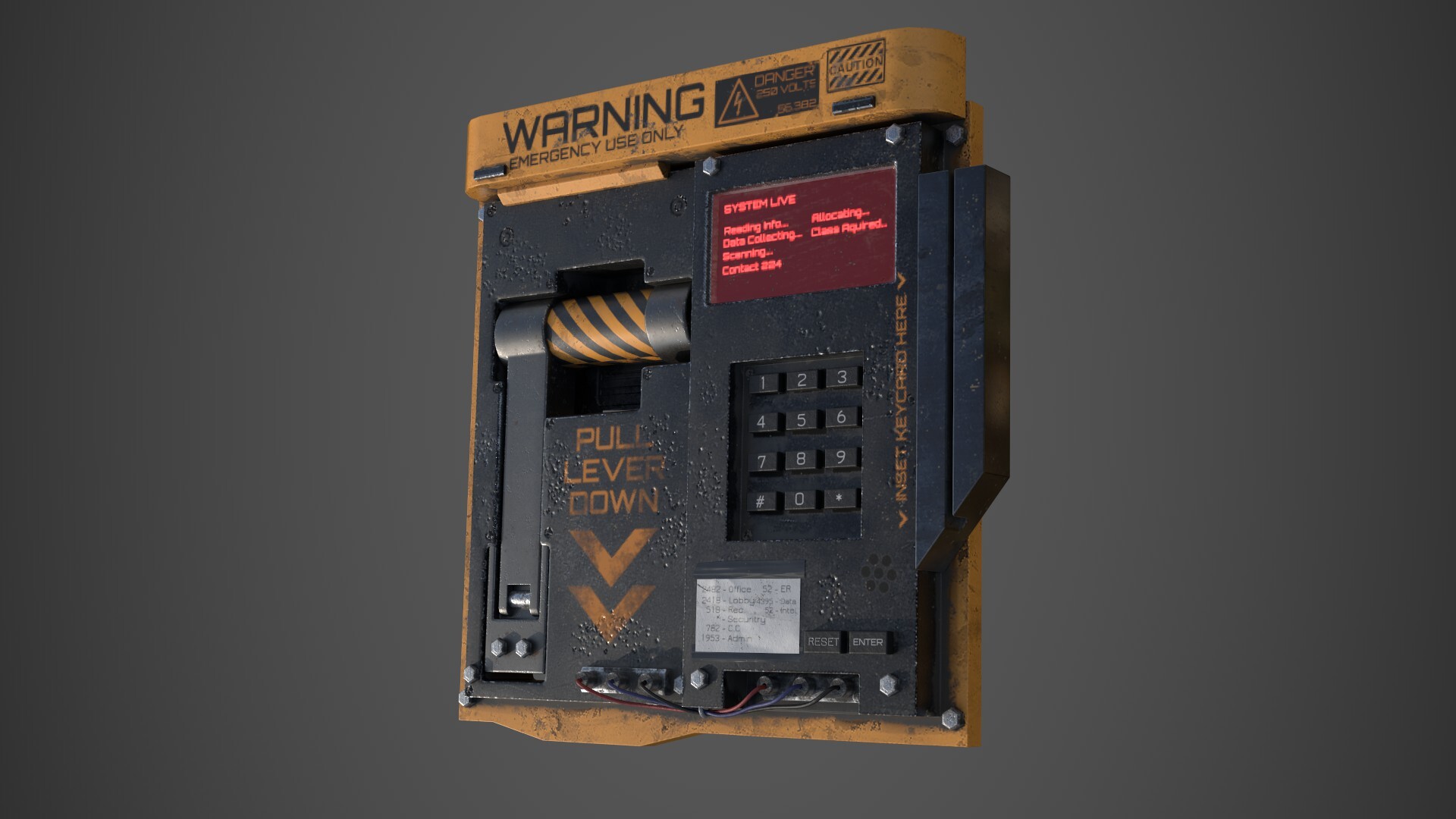 ArtStation - Emergency control panel