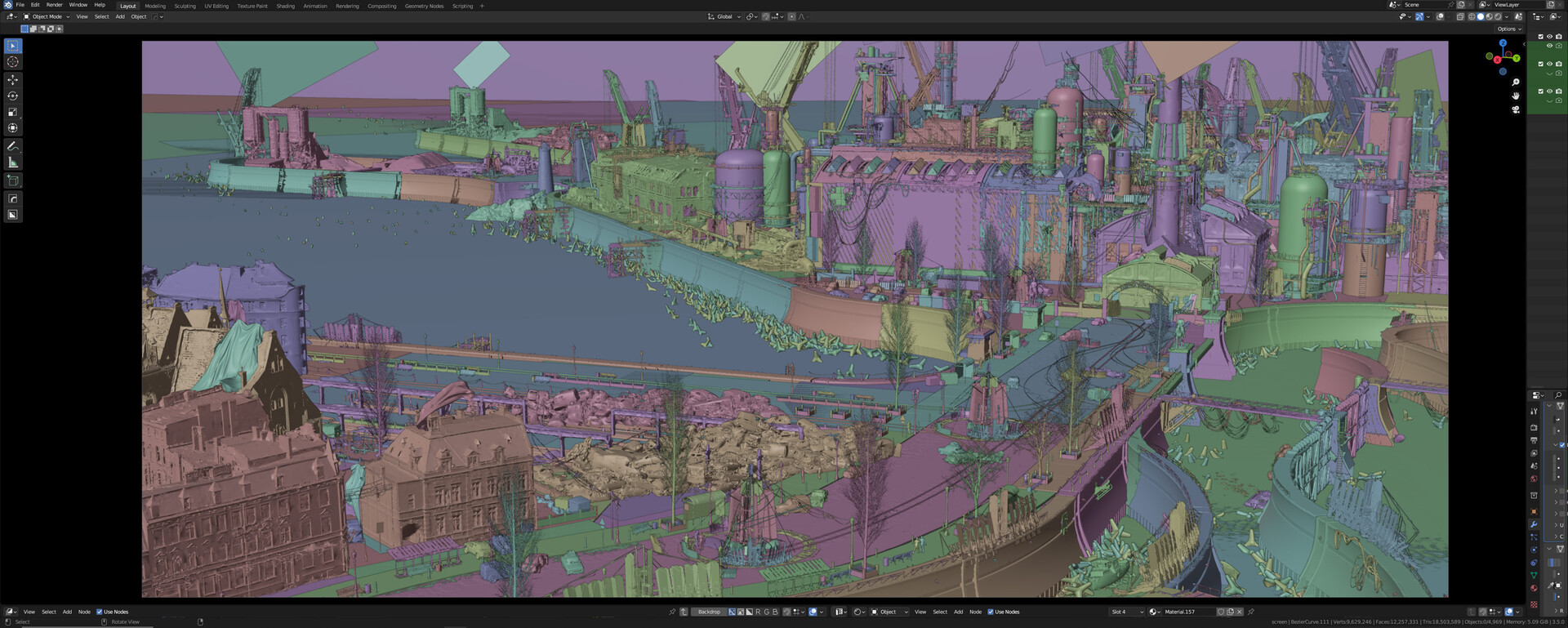 Piotr Krynski - Efficient Environment Design tut in Blender