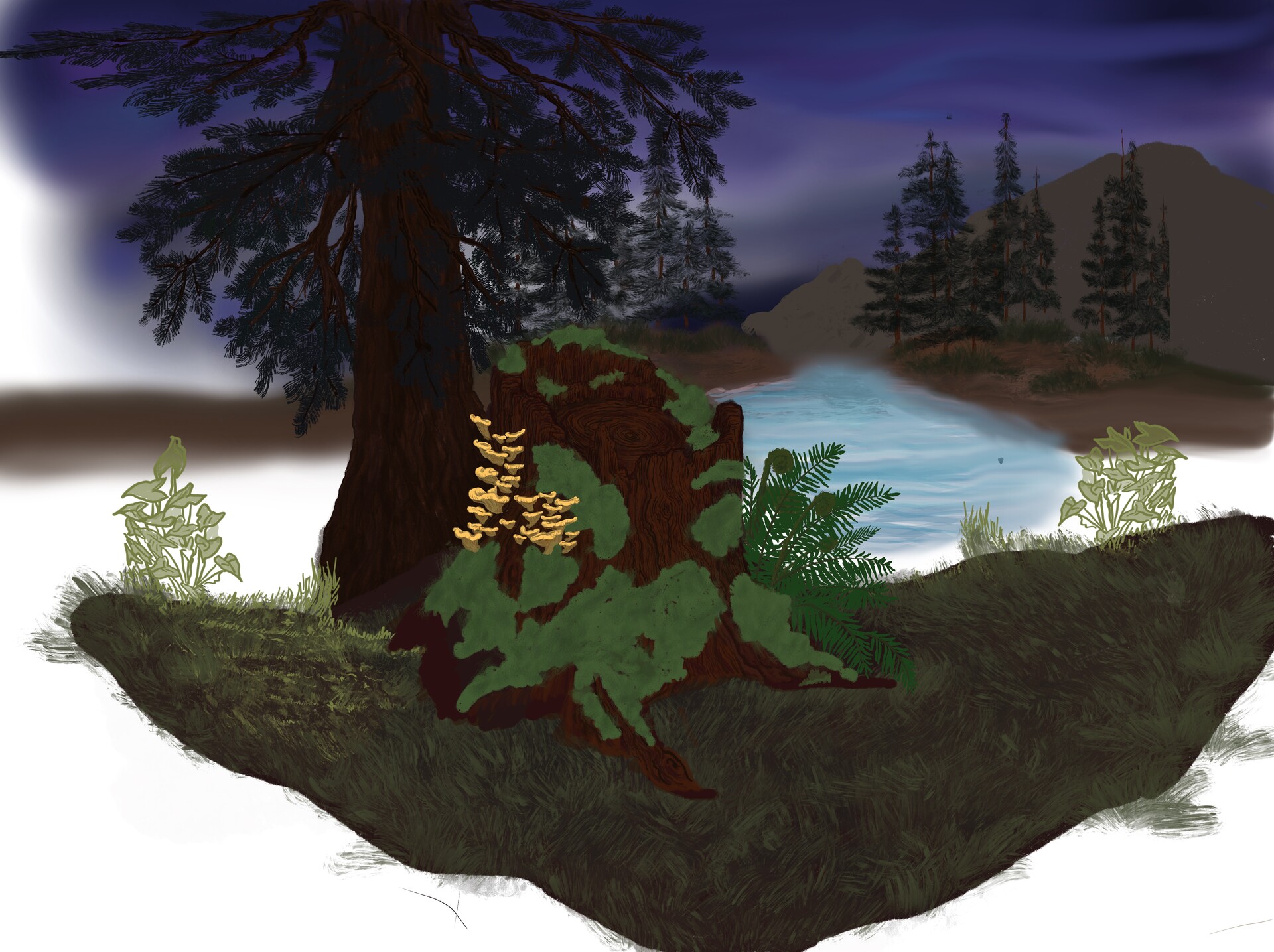 ArtStation - Mushroom stump