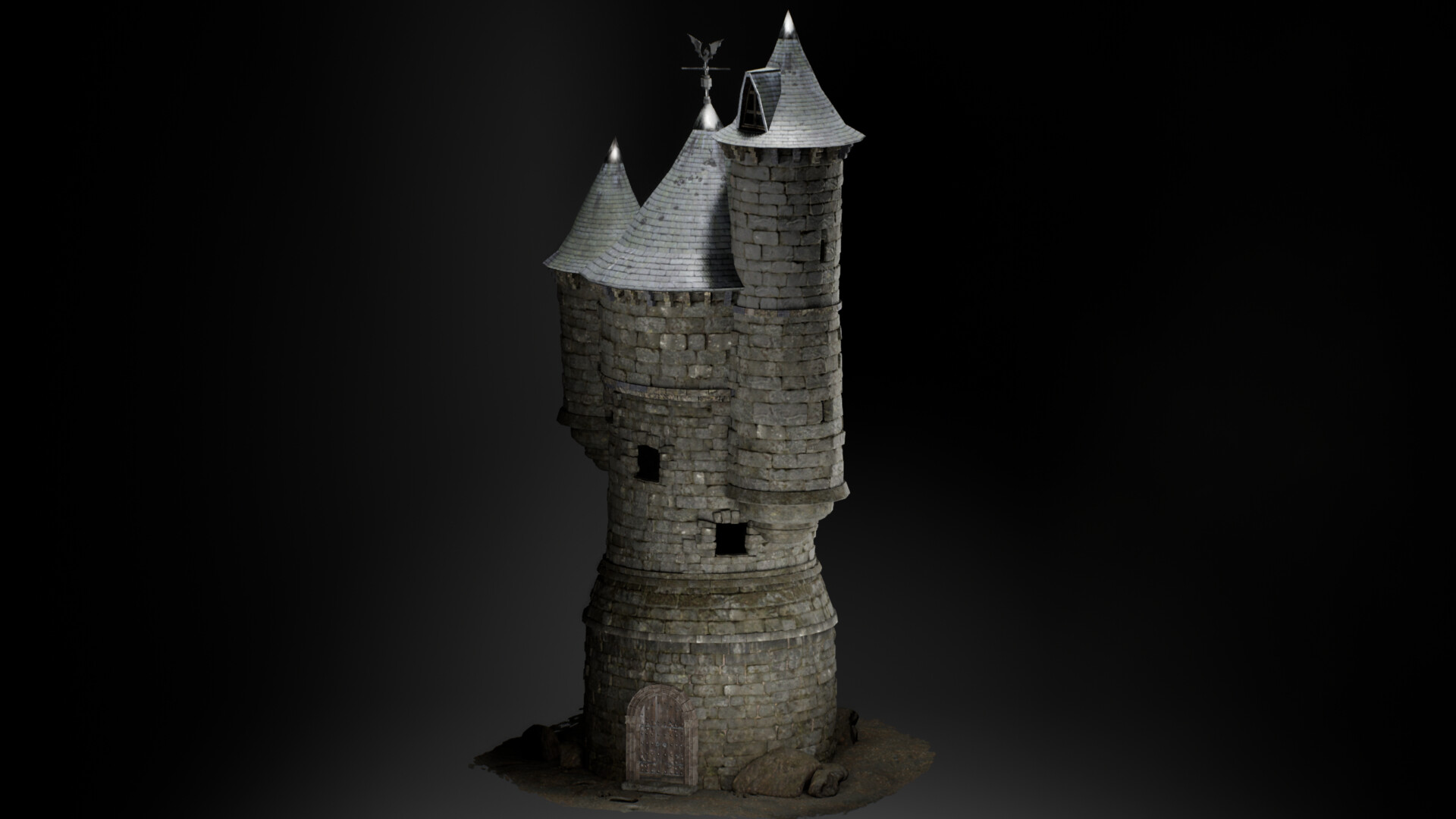 ArtStation - Dark Fantasy Tower Unreal Game Ready