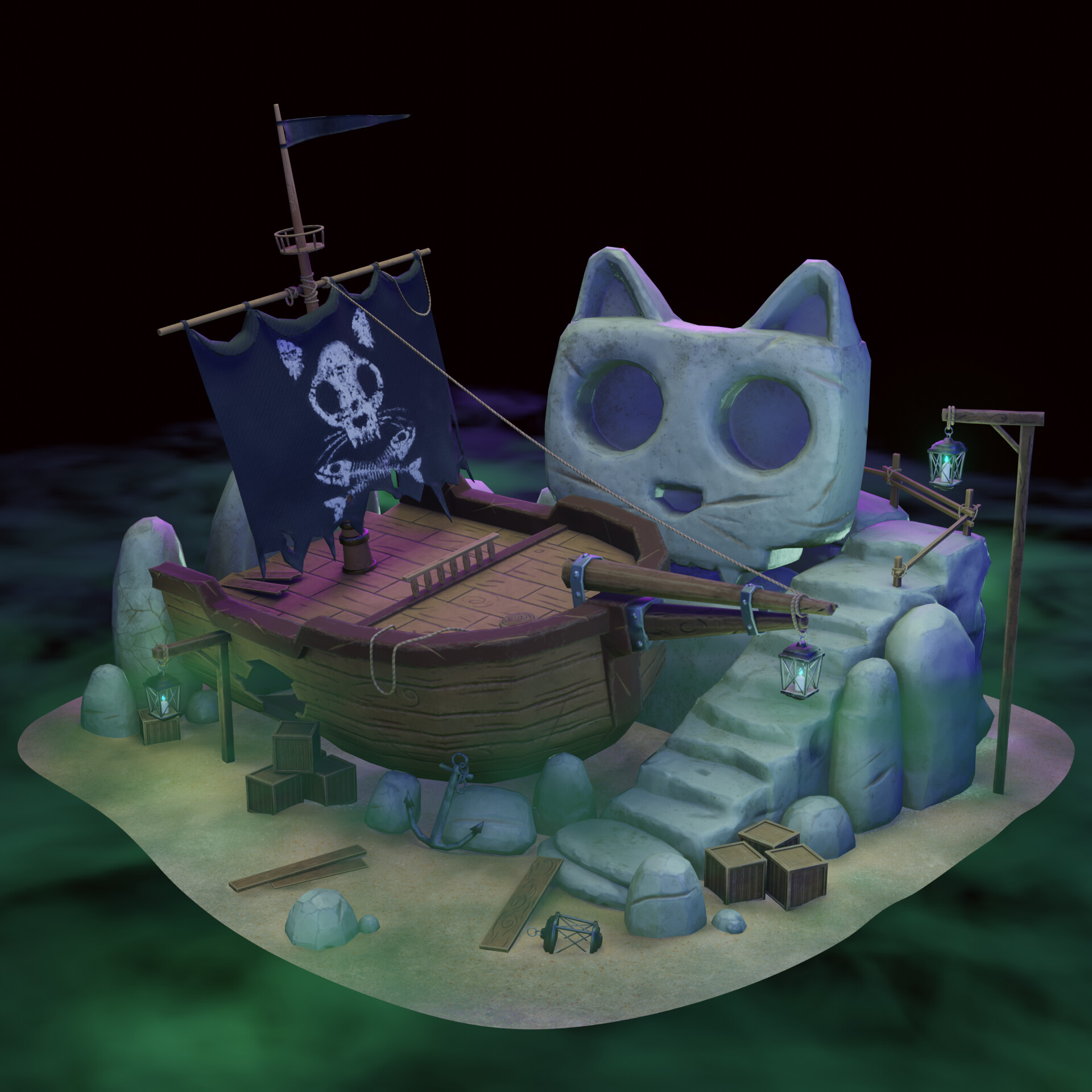 ArtStation - Hunted Ship