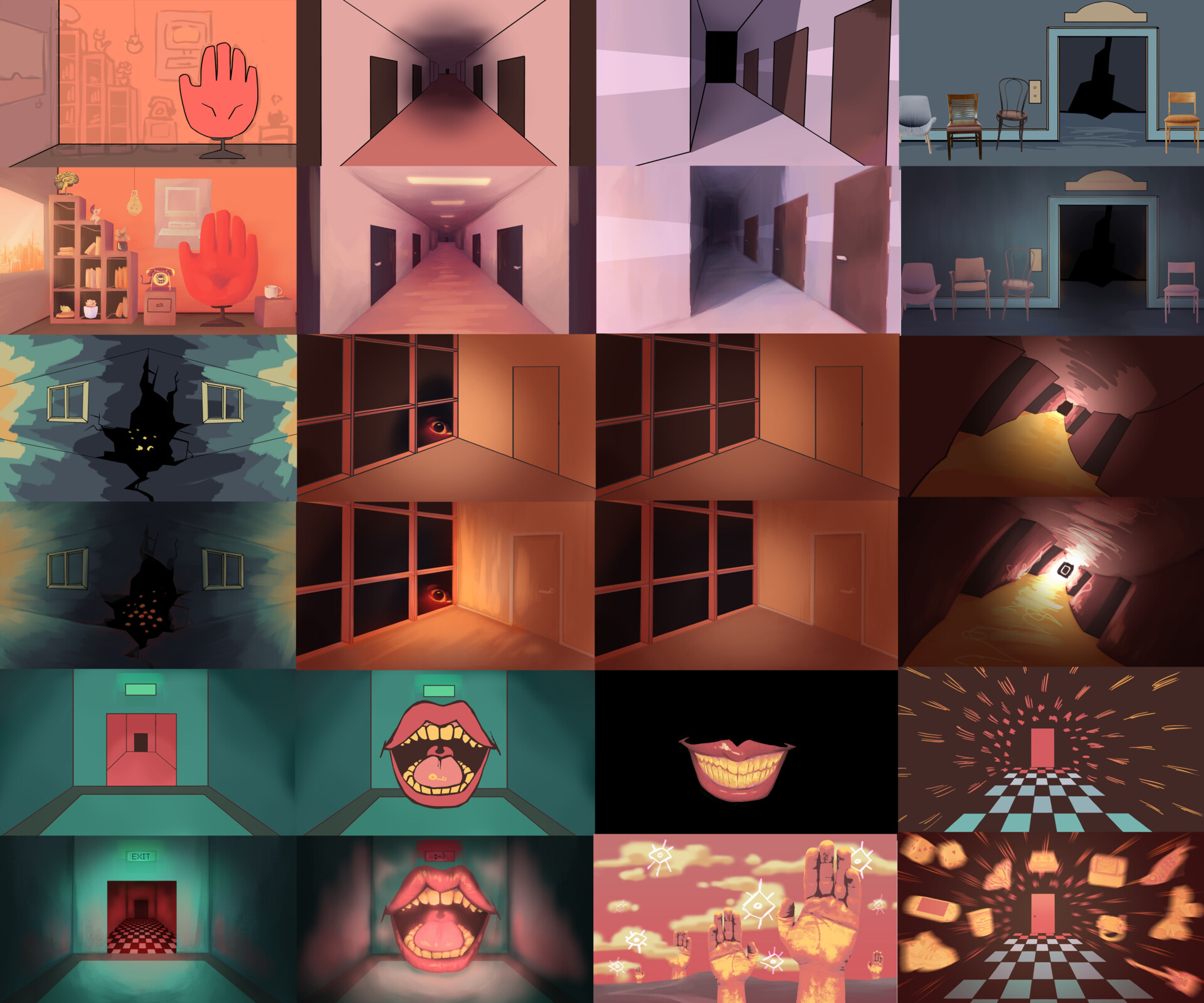 Maggie B - Weird Therapy Game Backgrounds